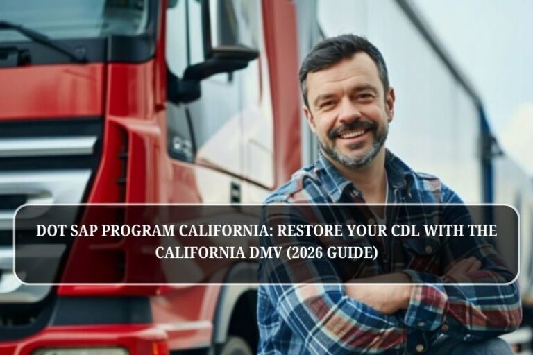 Restore Your California CDL: 2026 DOT SAP Program Guide