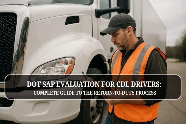 DOT SAP Evaluation for CDL Drivers: Complete Guide to the Return-to ...